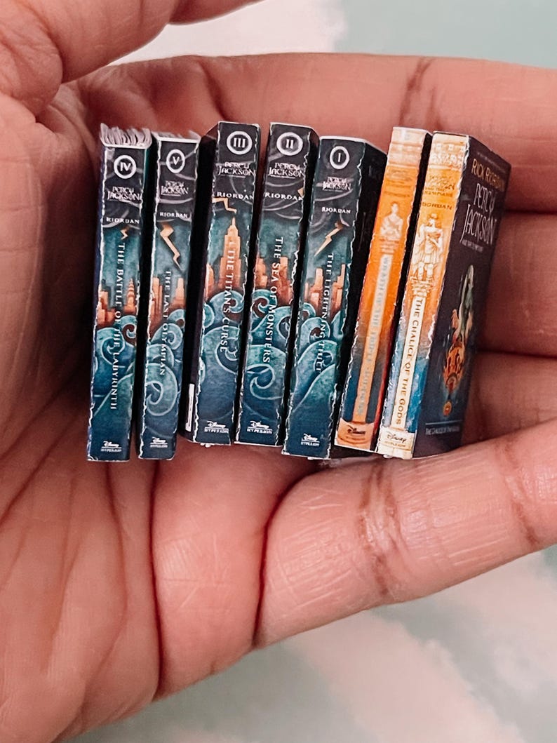 Miniature Percy Jackson Book Set for 1/6 Scale Dolls - Etsy