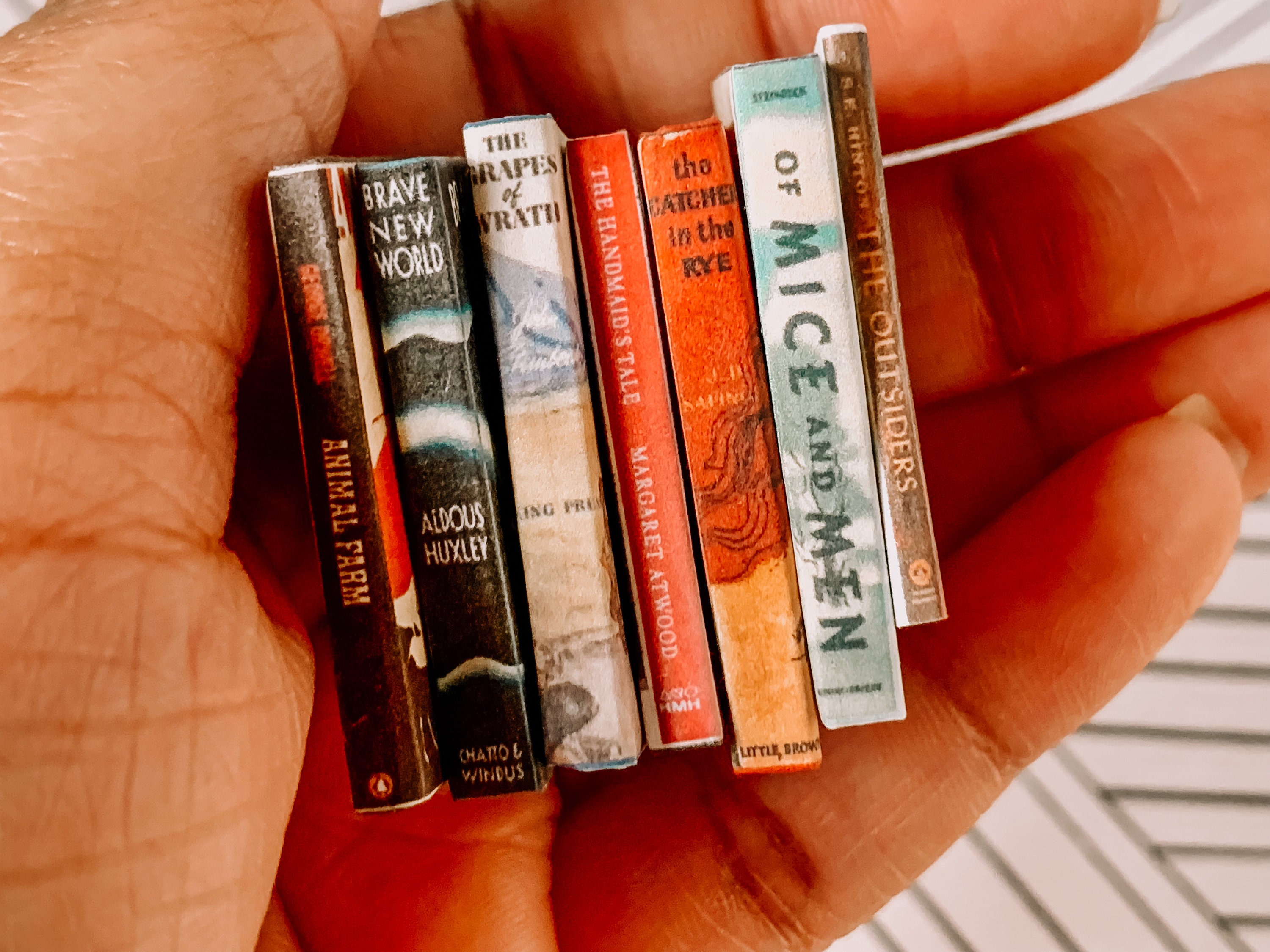 7 Realistic Miniature “assigned Reading” Books for 1/6 Scale Dolls - Etsy