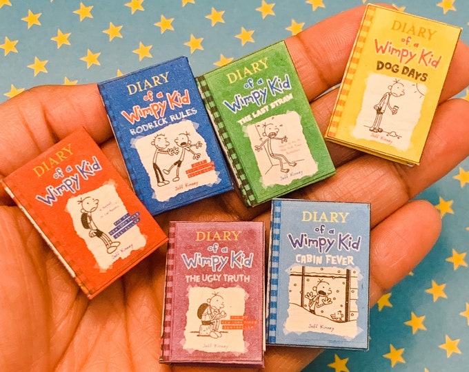 Miniature Diary of a Wimpy Kid Book Series for 1/6 & 1/8 Scale Dolls ...