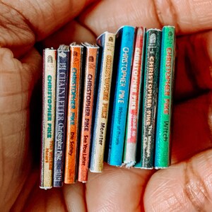 9 Retro Miniature Horror/thriller Books by Christopher Pike for 1/6 ...
