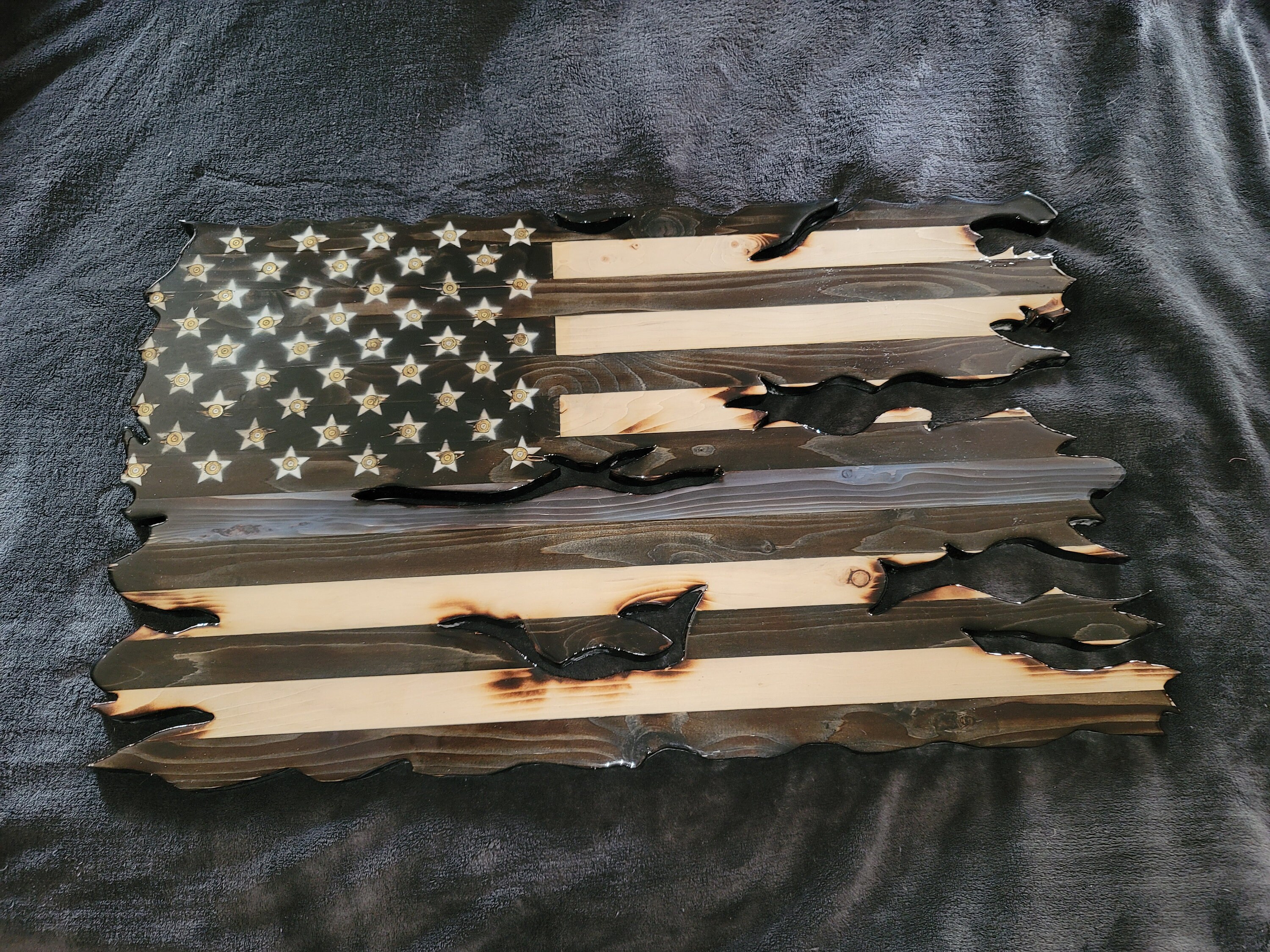 Handmade Custom Wood Flags. - Etsy