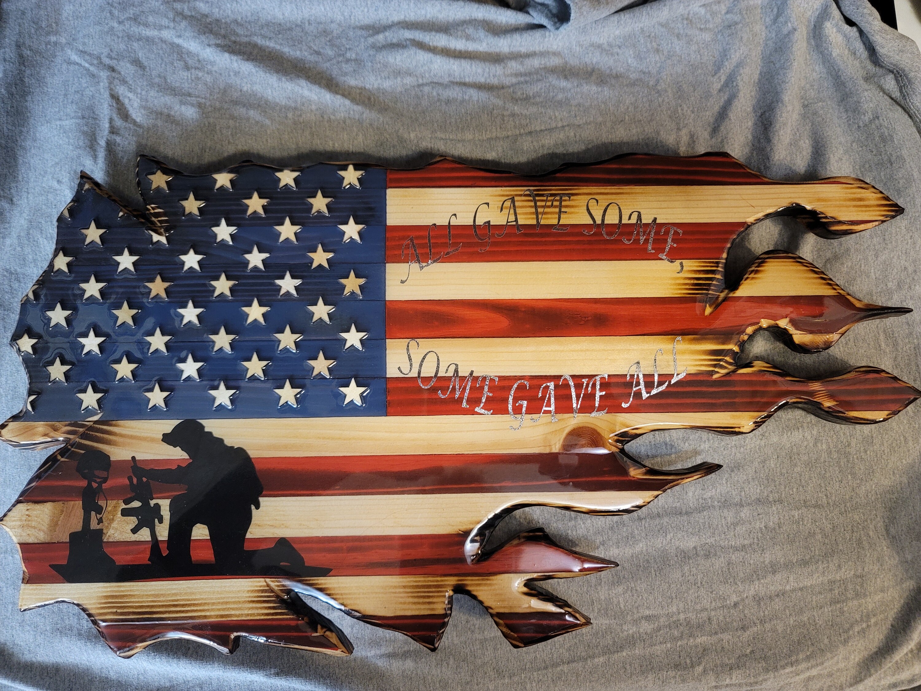 Handmade Custom Wood Flags. - Etsy