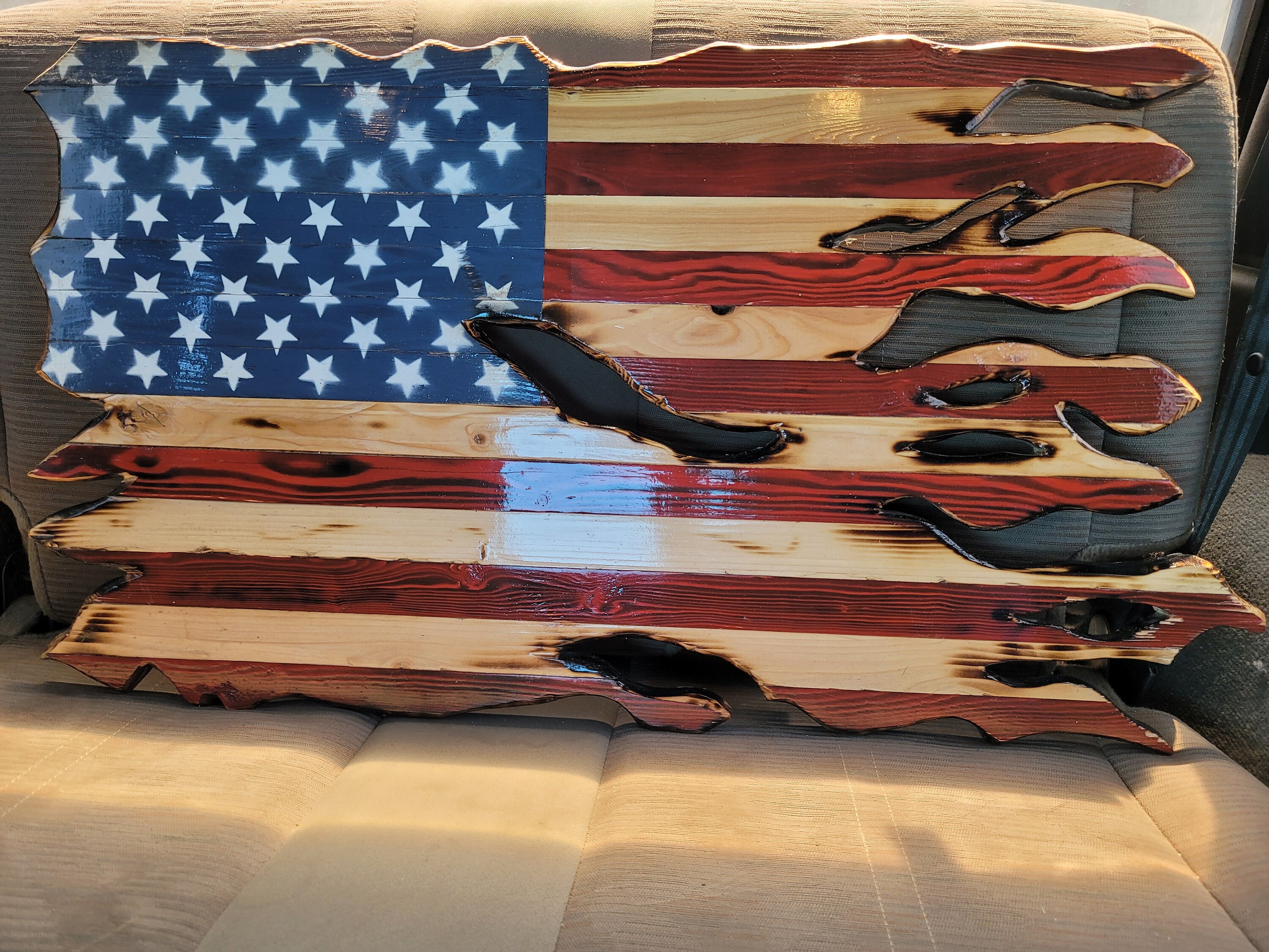 Handmade Custom Wood Flags. - Etsy