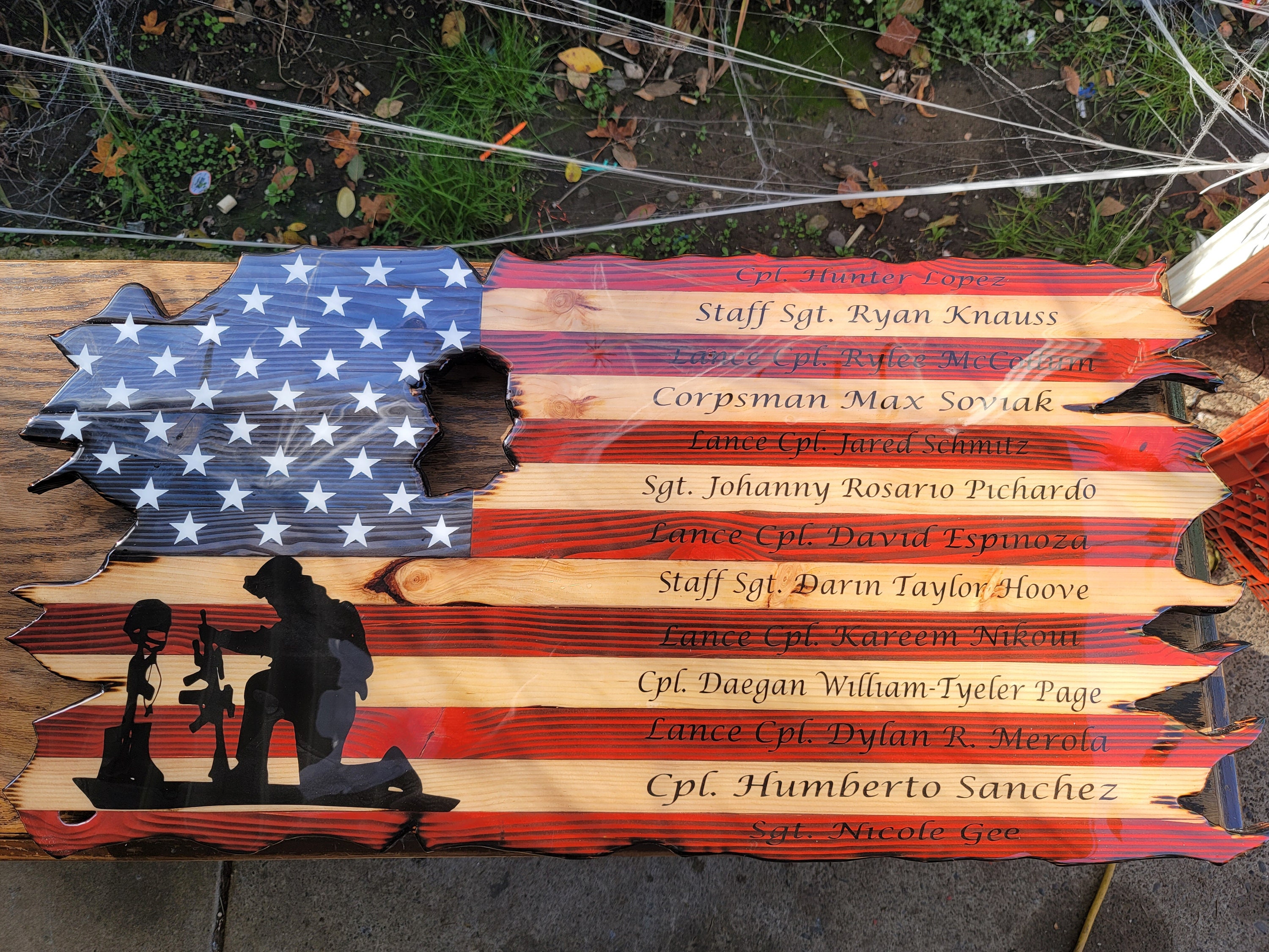 Handmade Custom Wood Flags. - Etsy