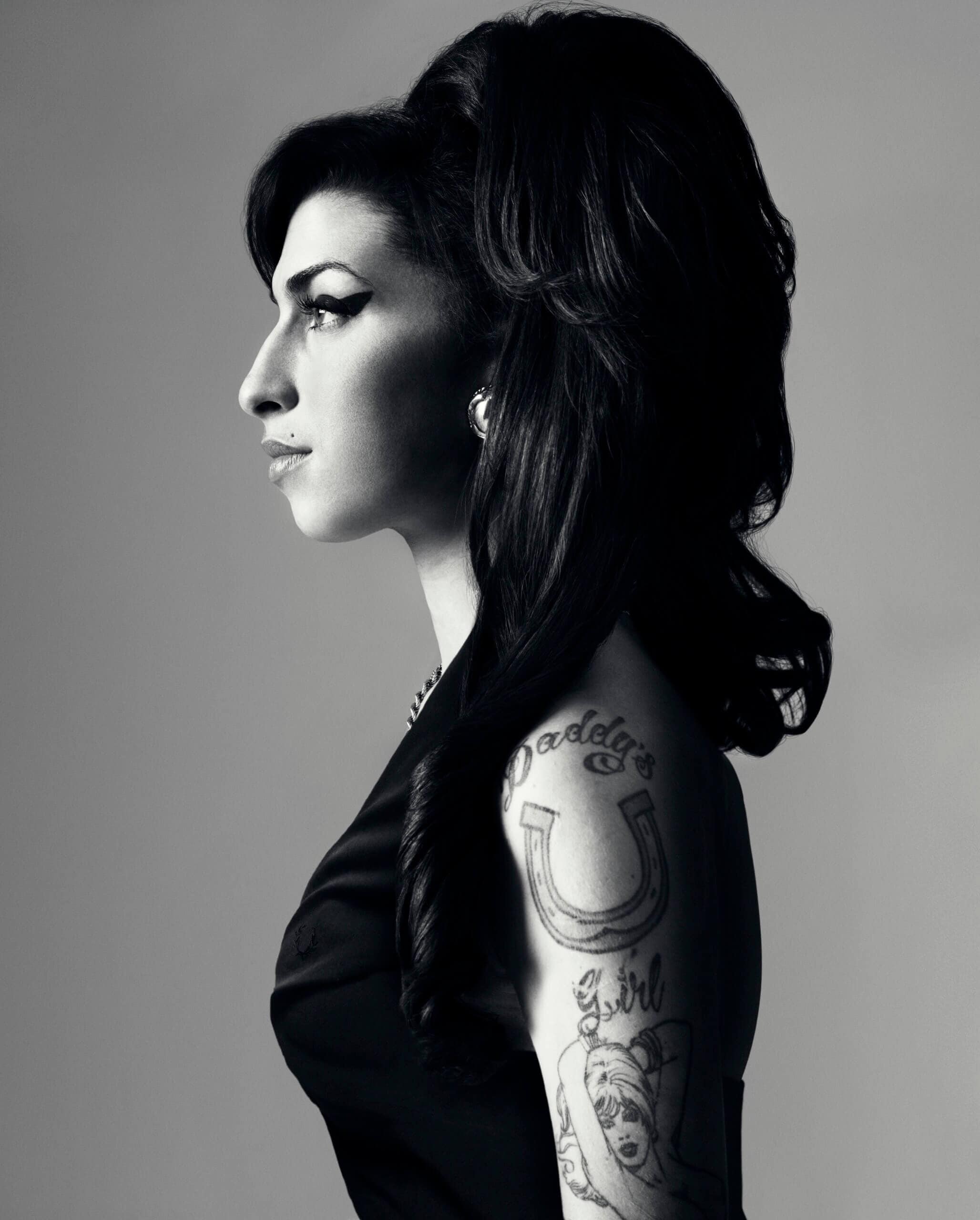 Amy Winehouse Black And White Portrait