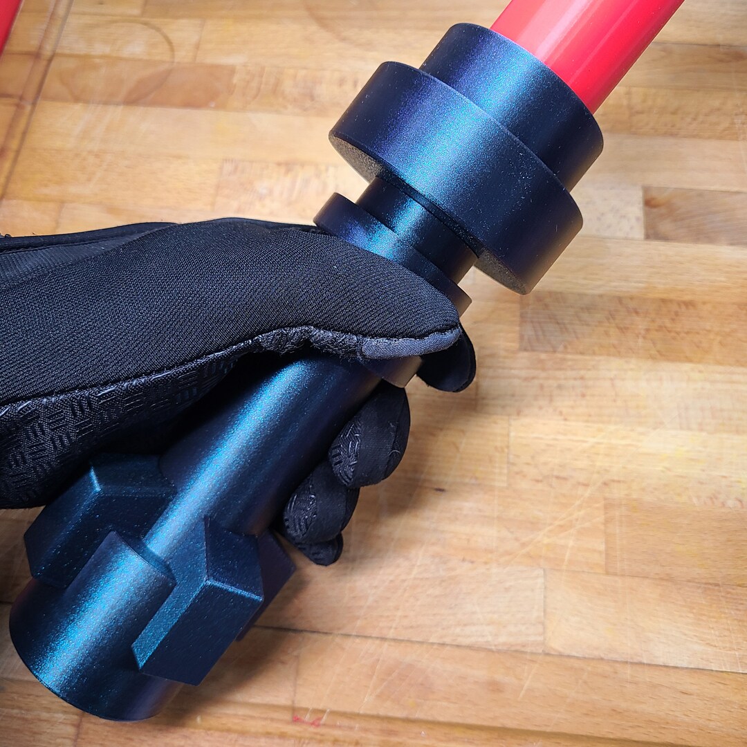 Adult Sized Giant Prop Big Brick Lightsaber - "burnt Titanium" Hilt ...