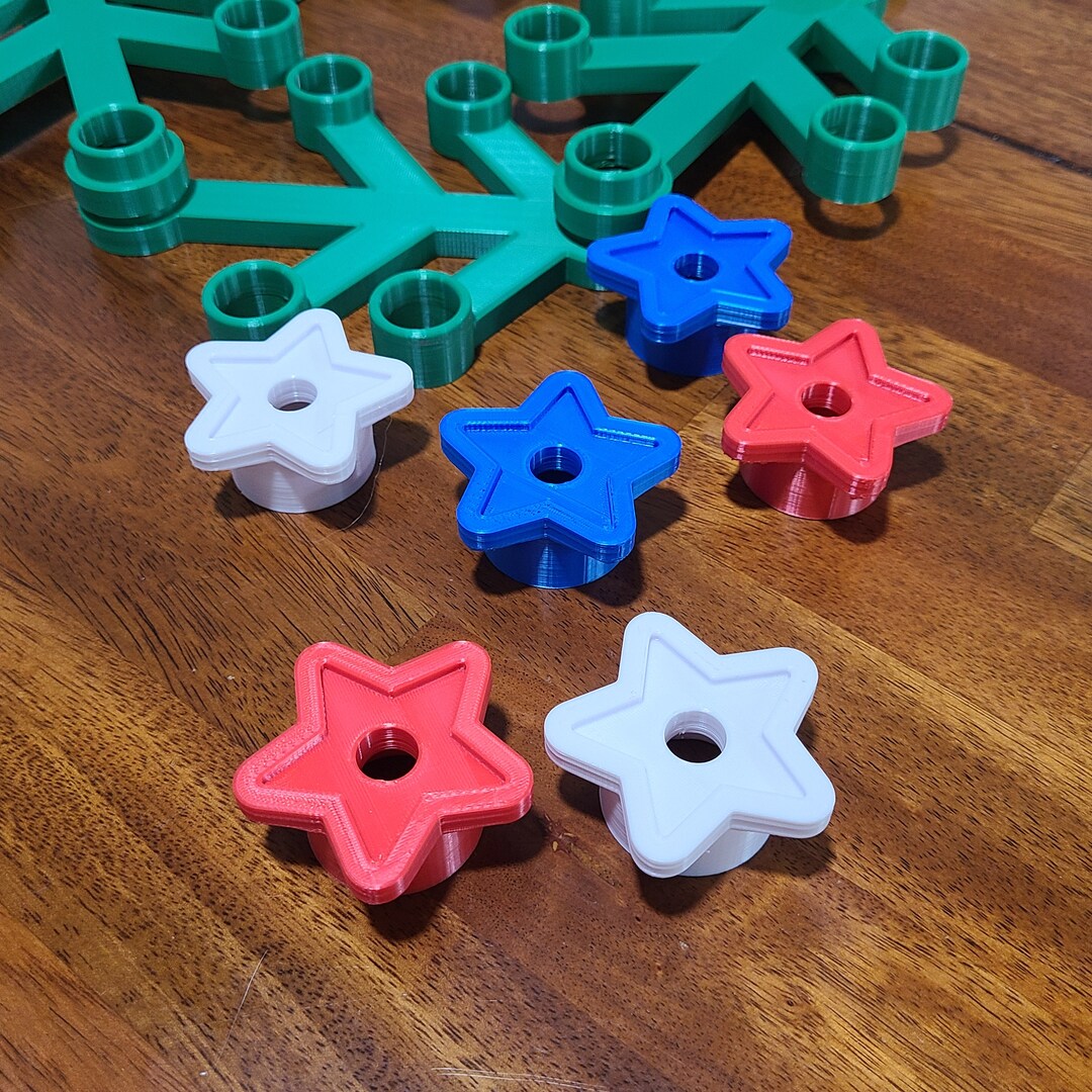 Stars for 3D Printed Lego-inspired Base Wreath Decoration - Refer to ...