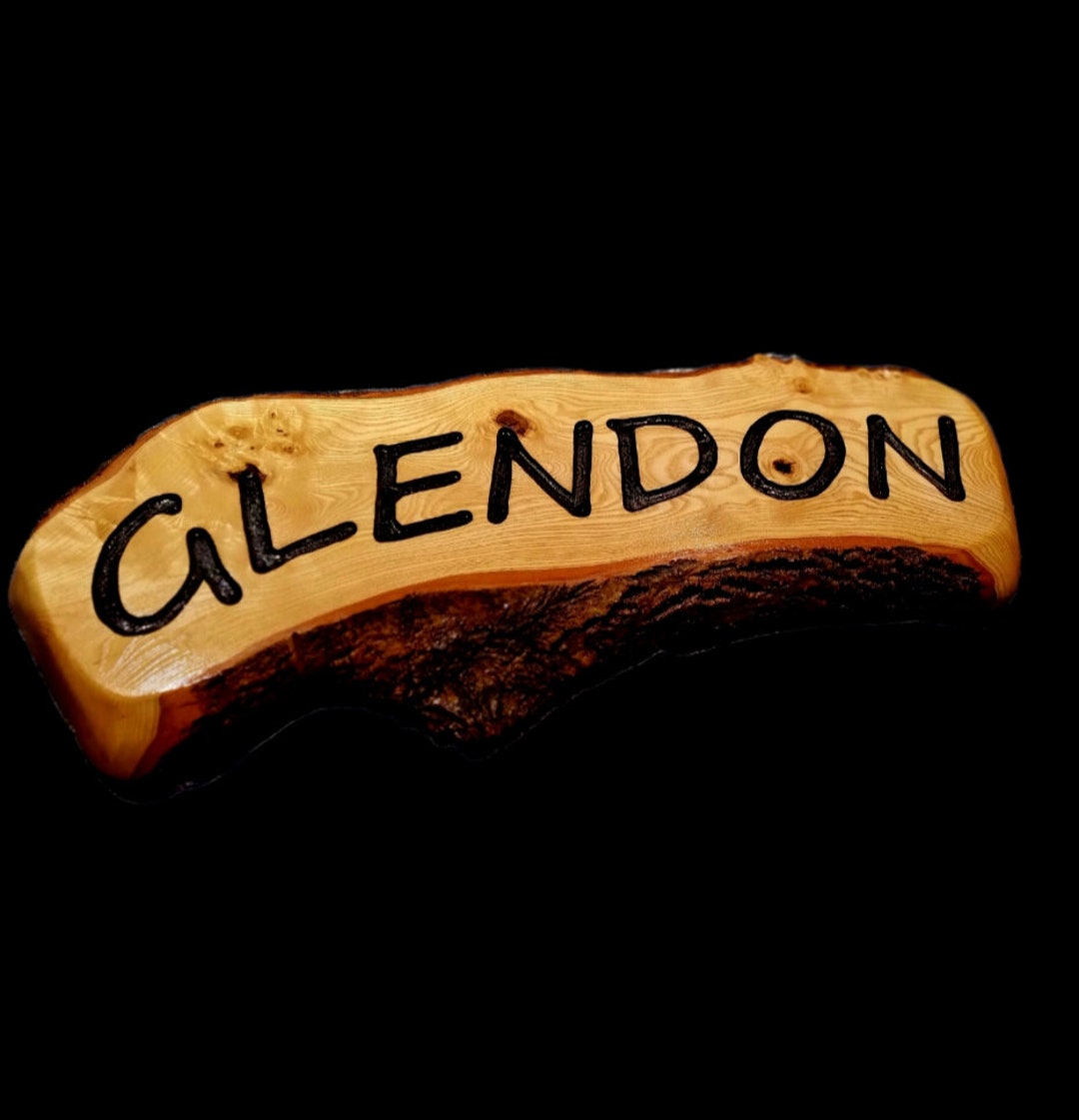 Hand Carved Wood Signs - Live Edge, Hand Carved - Etsy