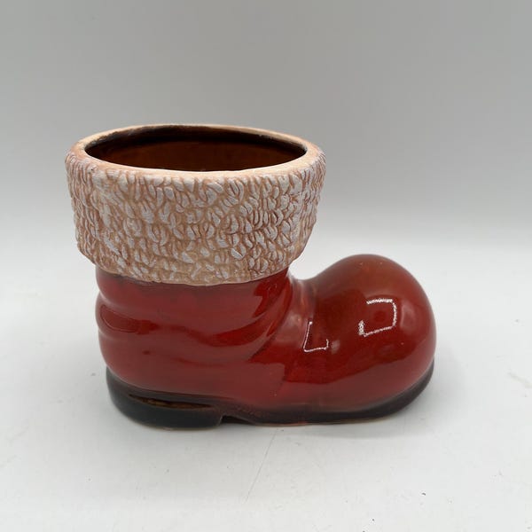 Santa Boot Vase - Etsy