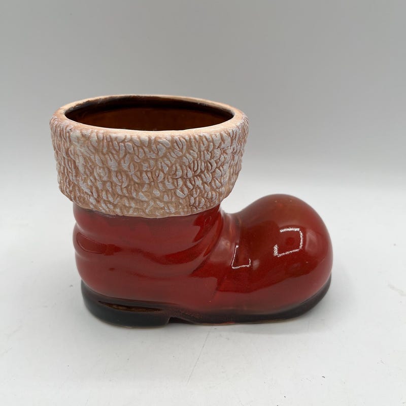 Santa Boot Vase - Etsy