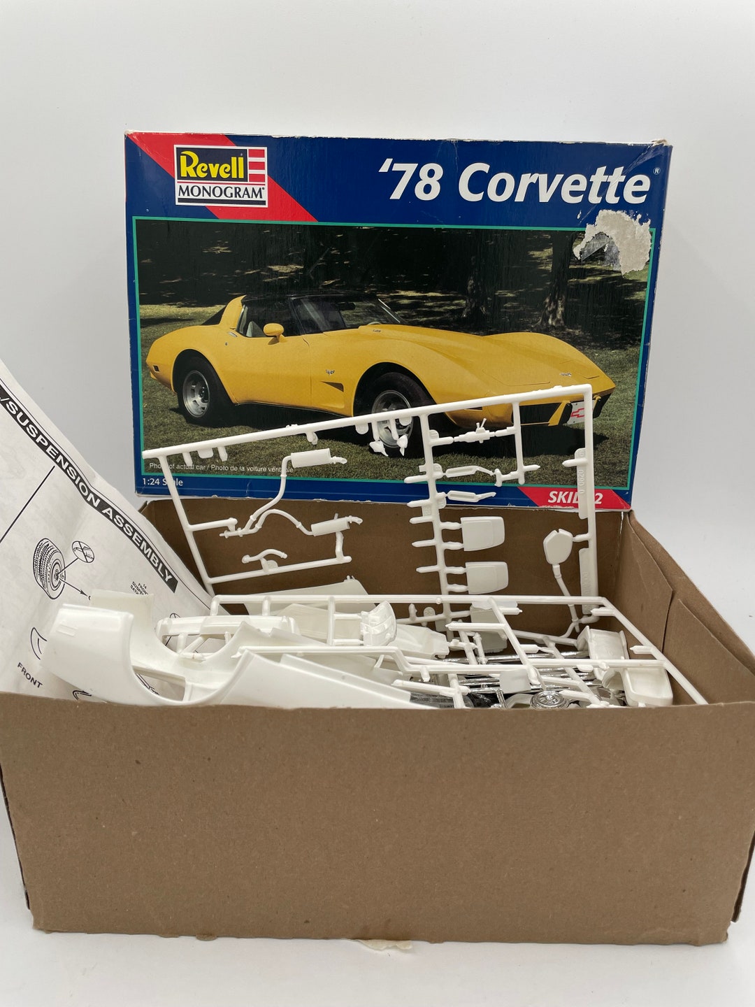 1997 Rebel Monogram ‘78 Corvette Model Car Kit - Etsy