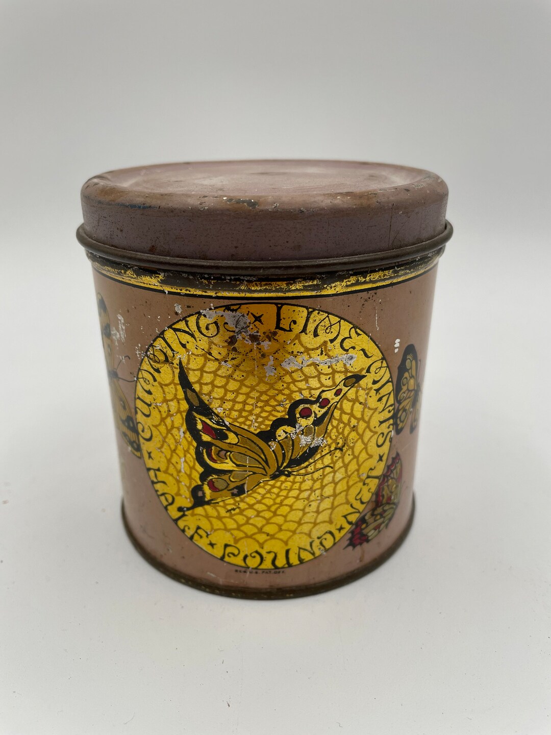 Cummings Lime Mints Half Pound Round Tin With Lid Butterflies - Etsy