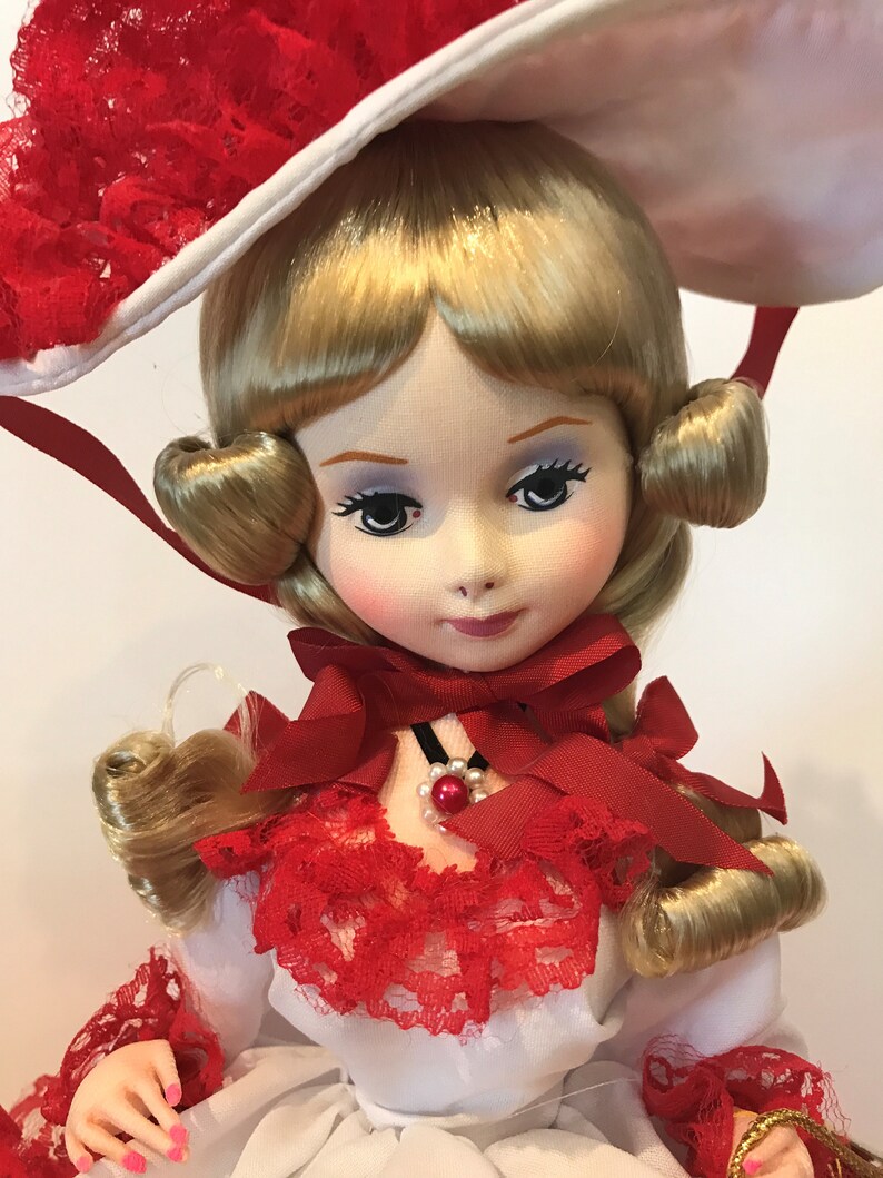 1970s Collectible Bradley Doll Val With Victorian Dress White - Etsy