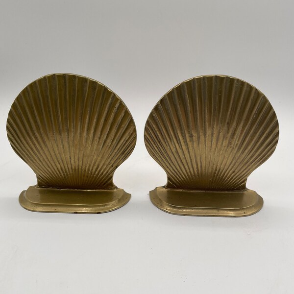 Brass Shell Bookends - Etsy