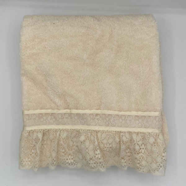 Towel With Lace - Etsy