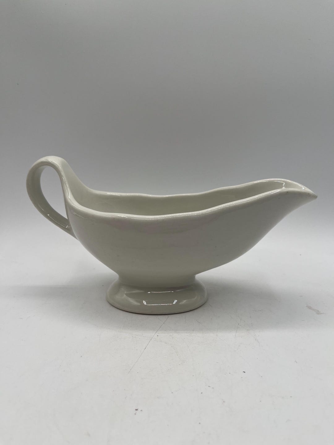 Vintage Jackson China White Ironware Gravy Boat - Etsy
