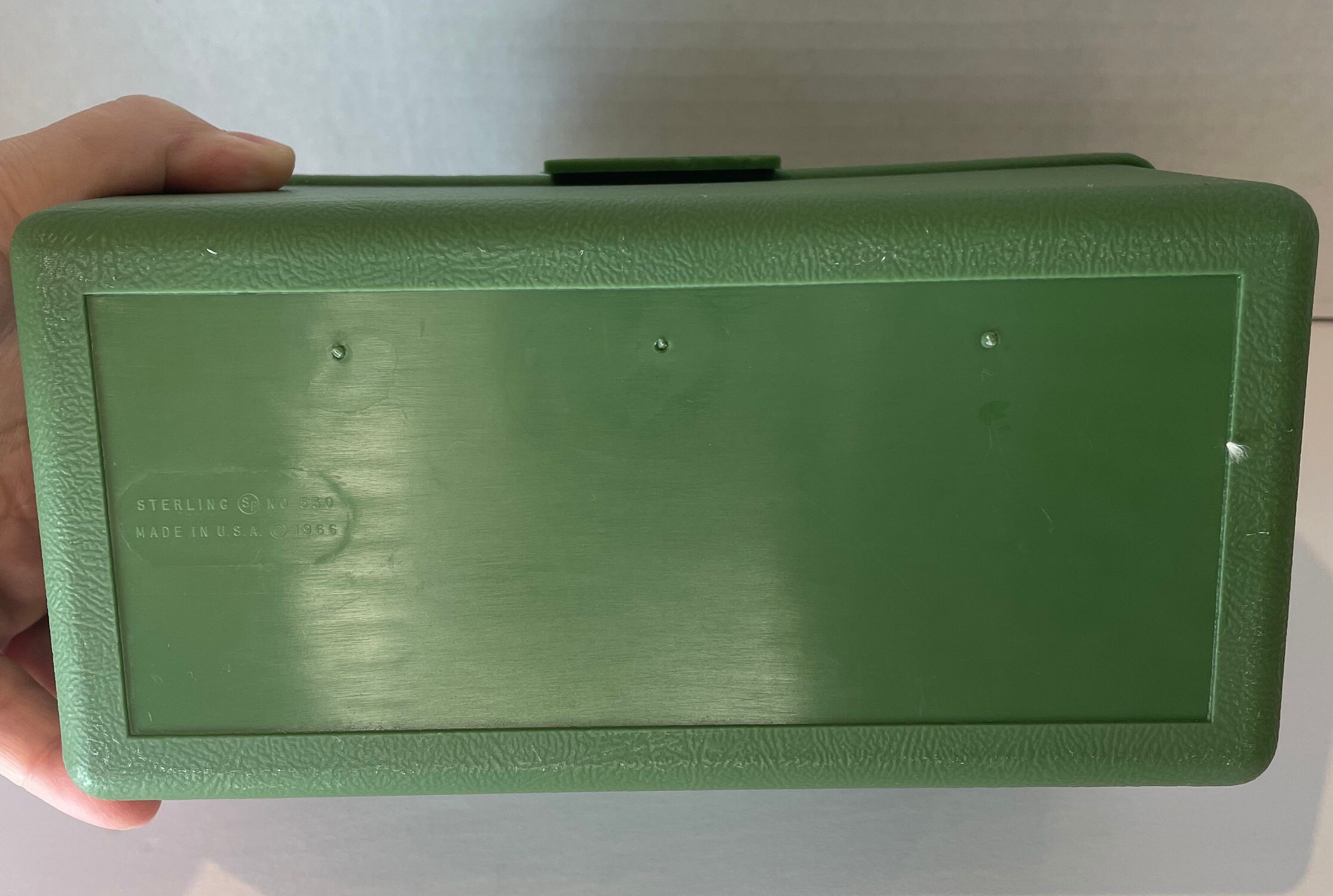Sterling 1966 MCM Green Plastic File Storage Box - Etsy
