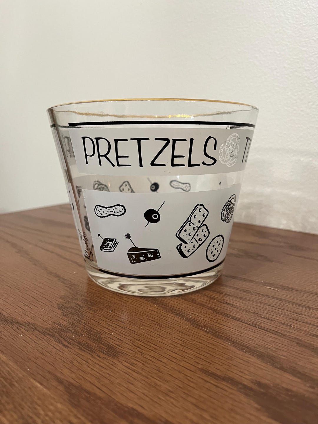 Vintage Starlyte Glass Snack Bowl - Snacks, Chips, Preztels, Tidbits - Etsy