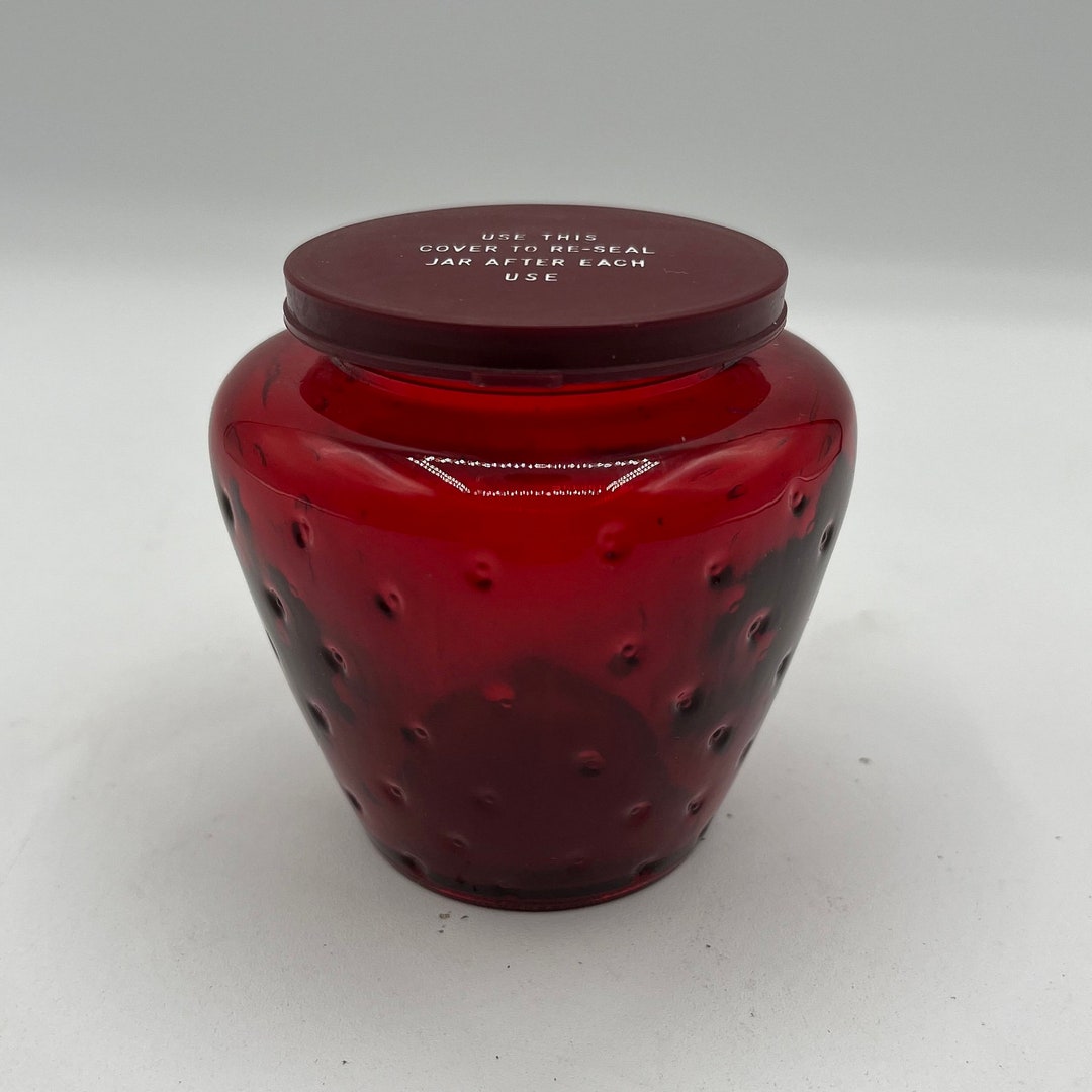 Vintage Red Avon Strawberry Jar With Lid 3” - Etsy