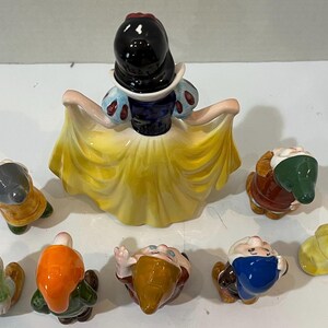 Snow White and the Seven Dwarfs Ceramic Figurines Walt Disney ...