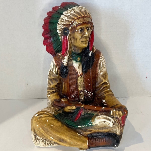 Indian Chief Statue - Etsy
