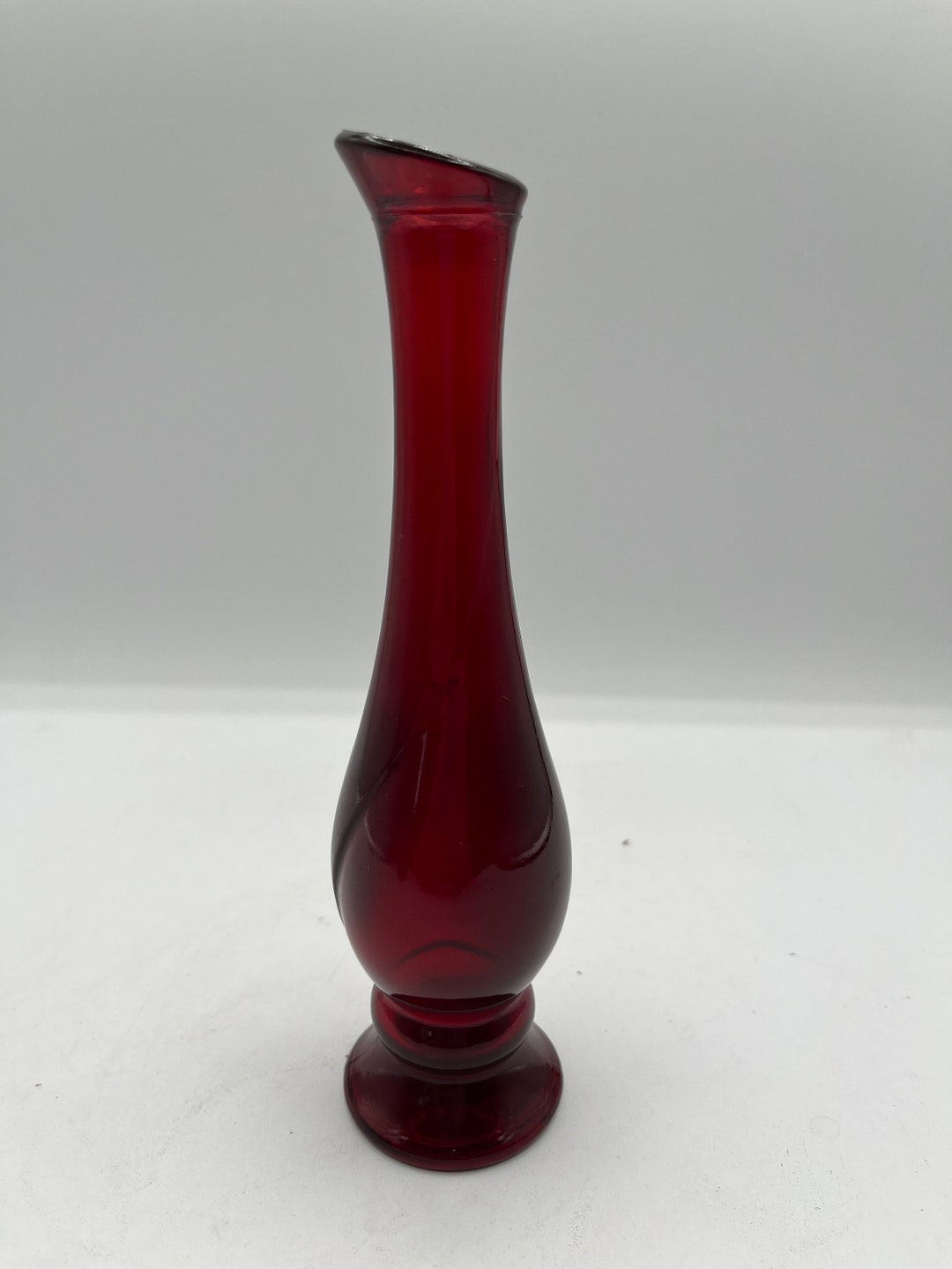Ruby Red Bud Vase From Avon - Etsy
