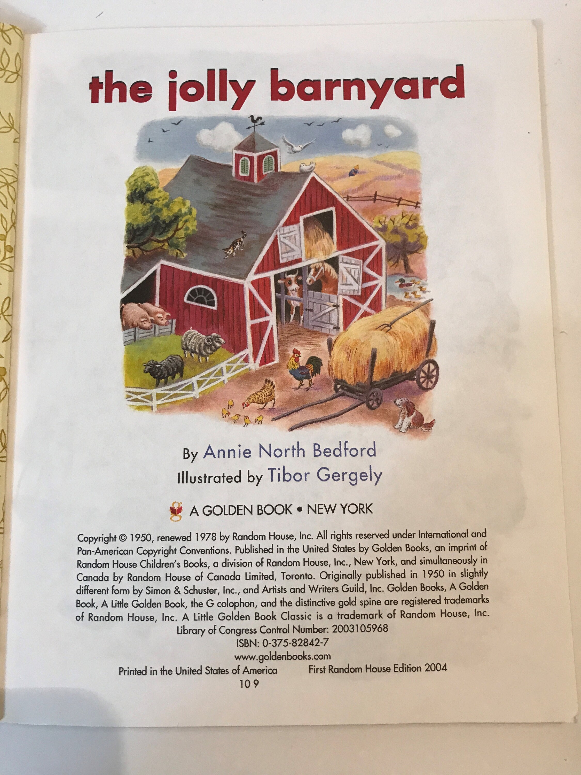 A Little Golden Books Set of 4 the Jolly Barnyard, the Poky Little ...