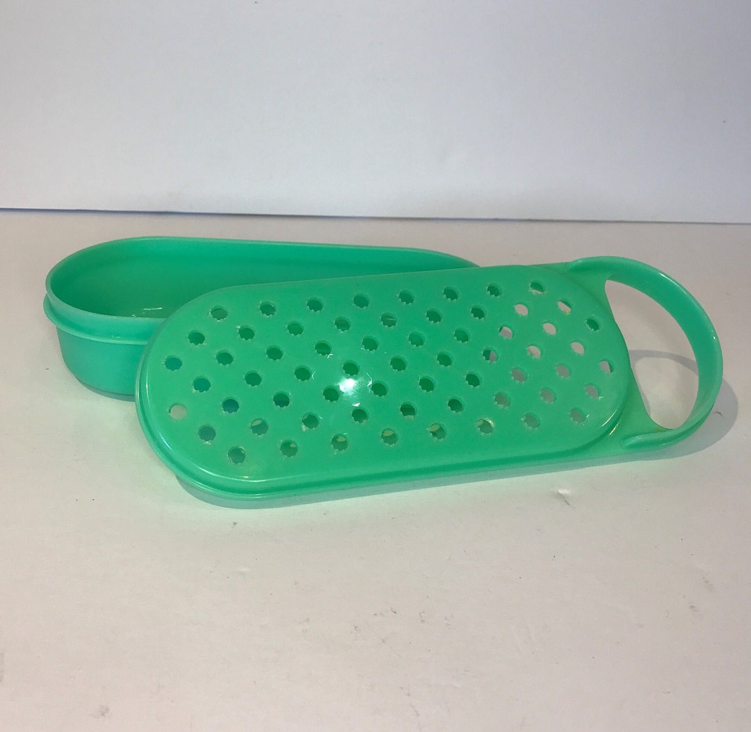 Vintage Green Tupperware Grater and Oval Bowl - Etsy