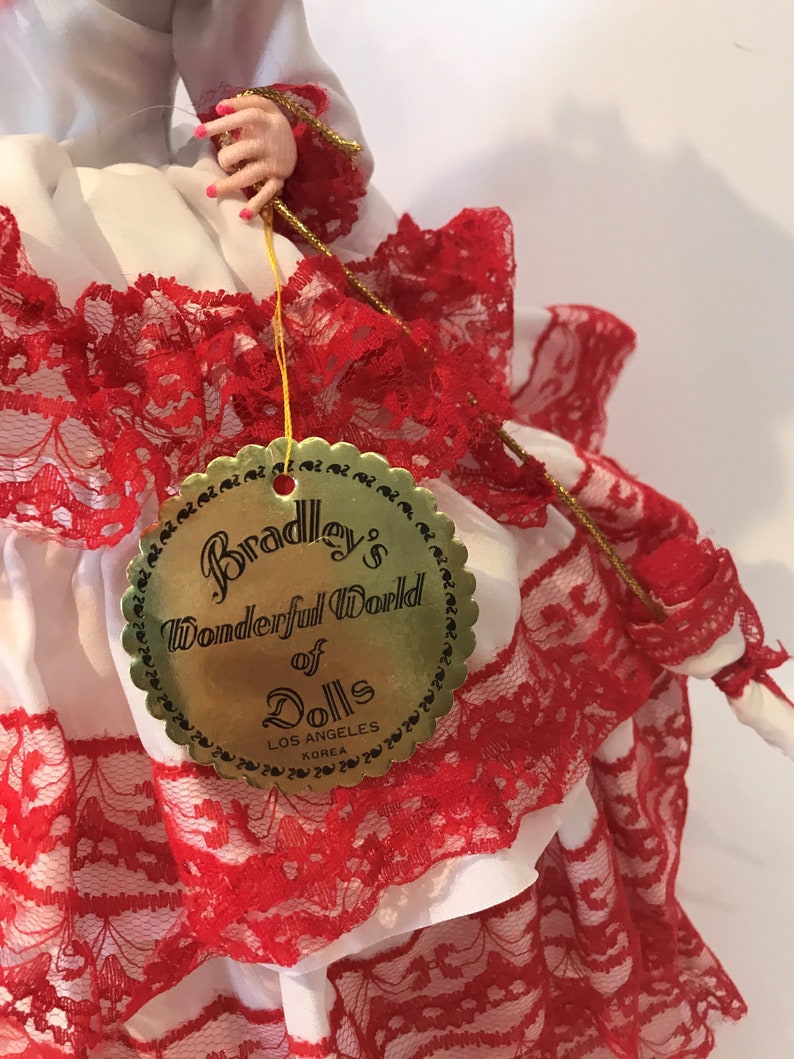 1970s Collectible Bradley Doll Val With Victorian Dress White - Etsy