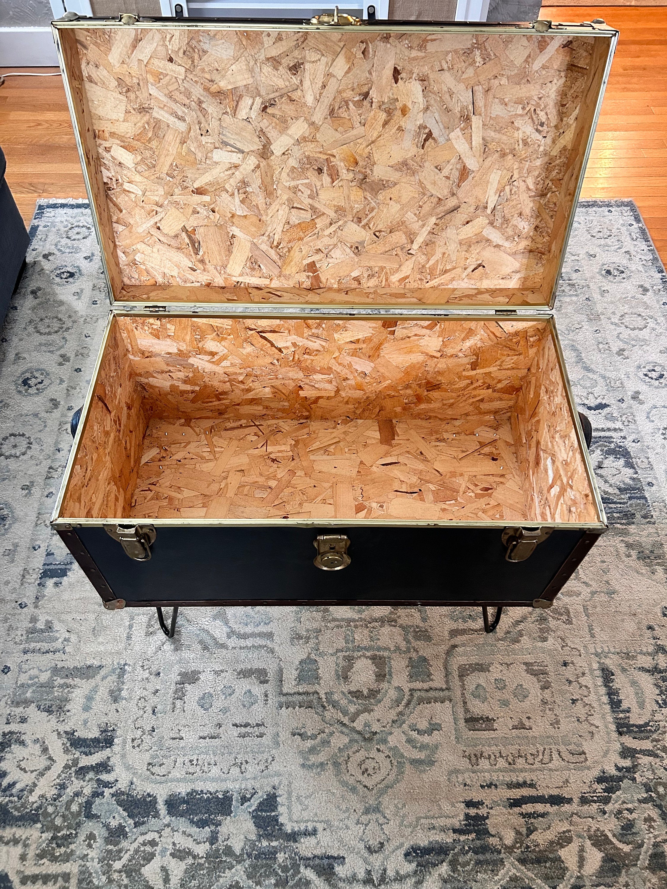 Vintage Steamer Trunk Coffee Table - Etsy