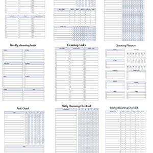 Comprehensive Household Planner: Cleaning Schedule, Checklist, Chore ...