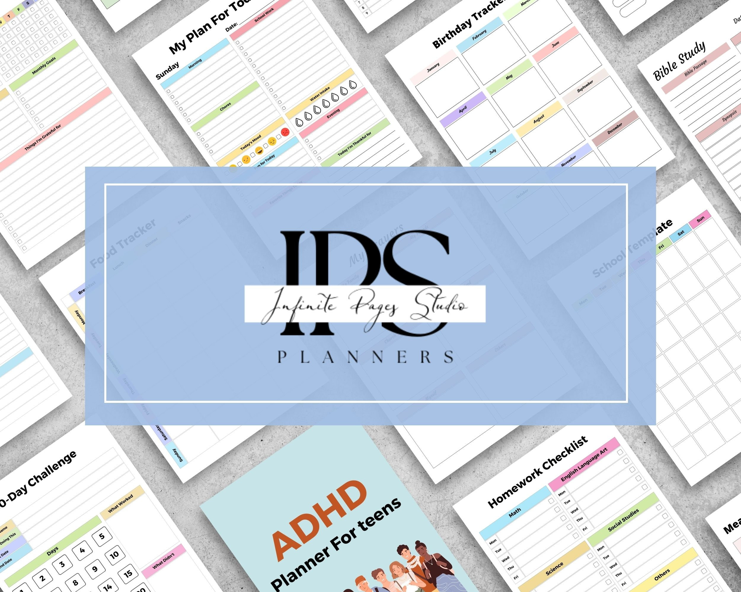 ADHD for Teens Digital or Printable, US Letter Size, Wellness, 30-day ...
