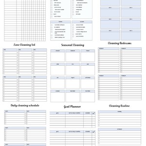 Comprehensive Household Planner: Cleaning Schedule, Checklist, Chore ...
