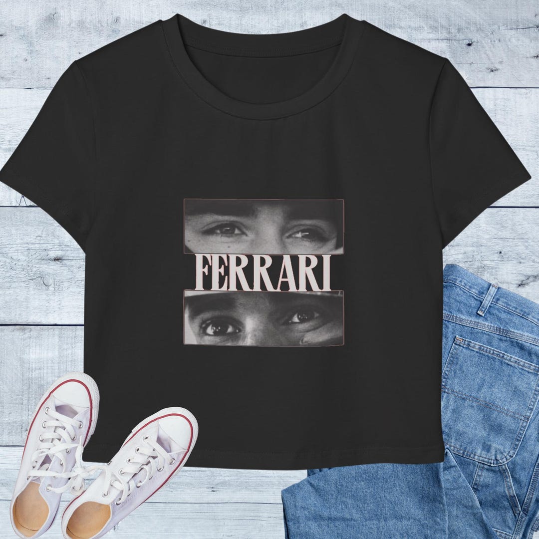 Ferrari Crop Top Baby Doll Crop Top Y2k Formula One Graphic Tee Shirt ...
