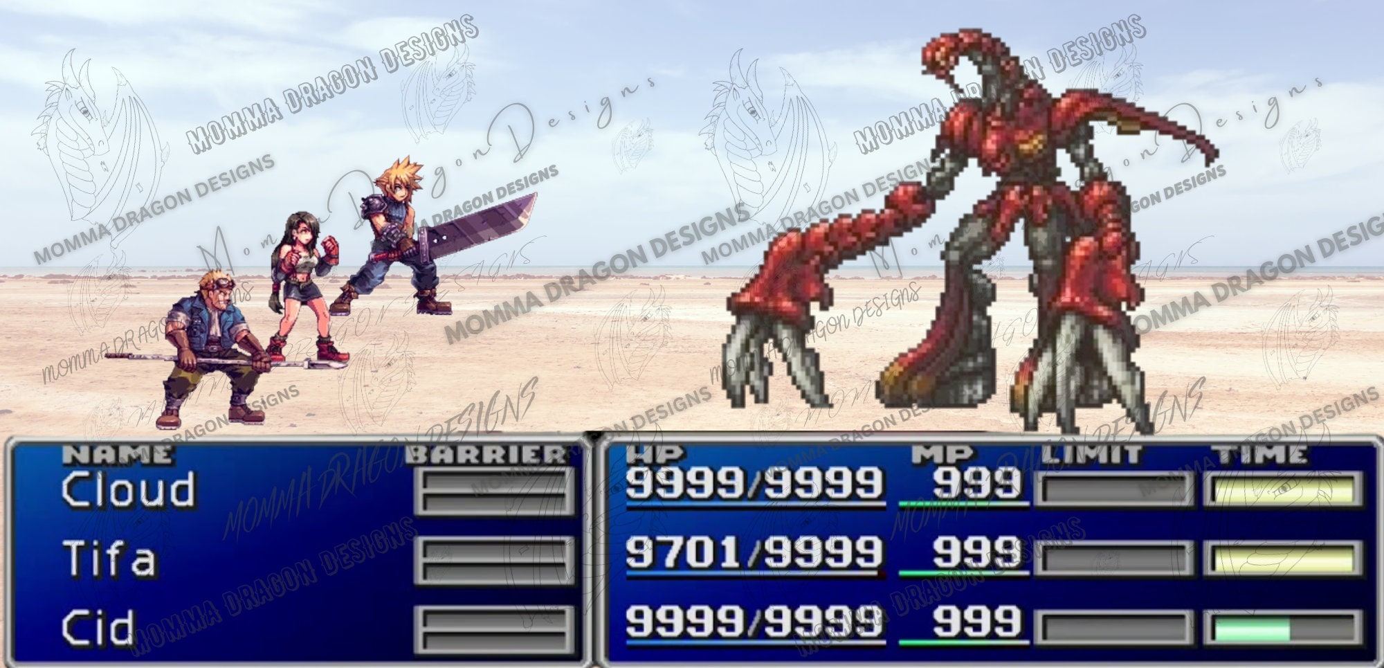 Final Fantasy VII Fight Ruby Weapon - Etsy