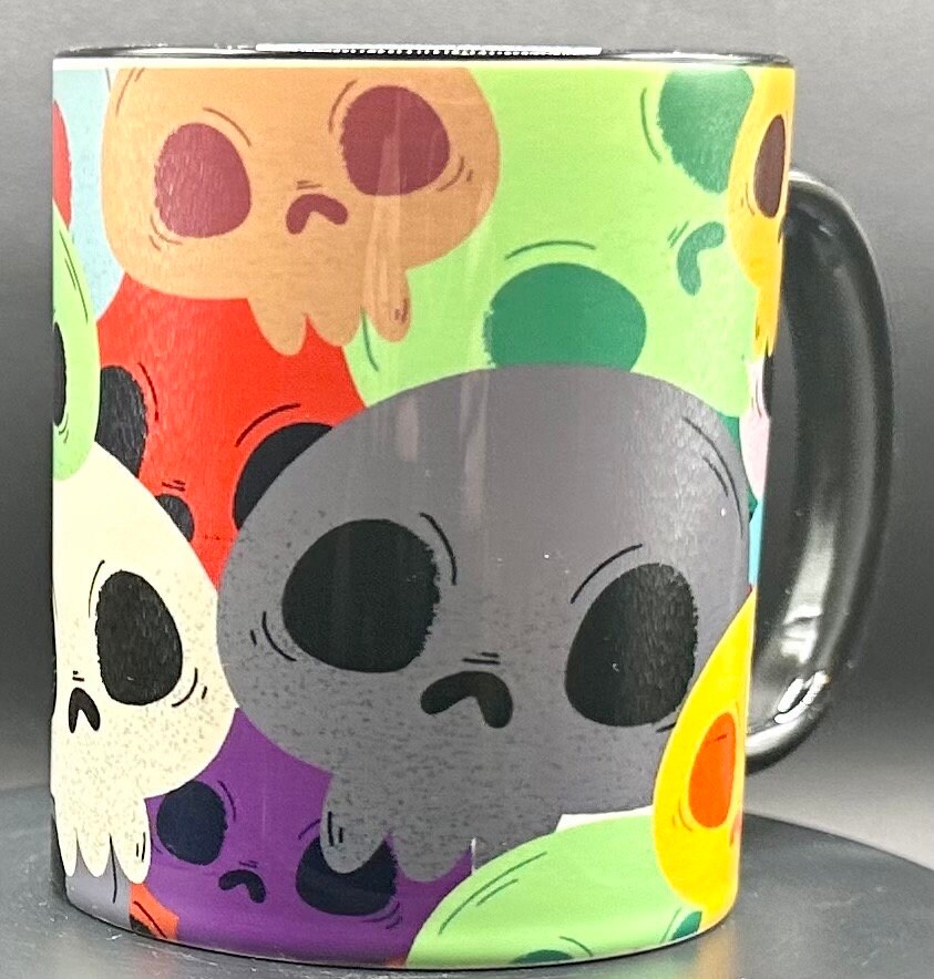 Skull Mug Cartoon - Etsy