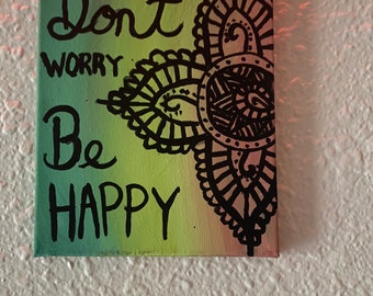 Don't Worry, Be Happy Digital Poster - Etsy