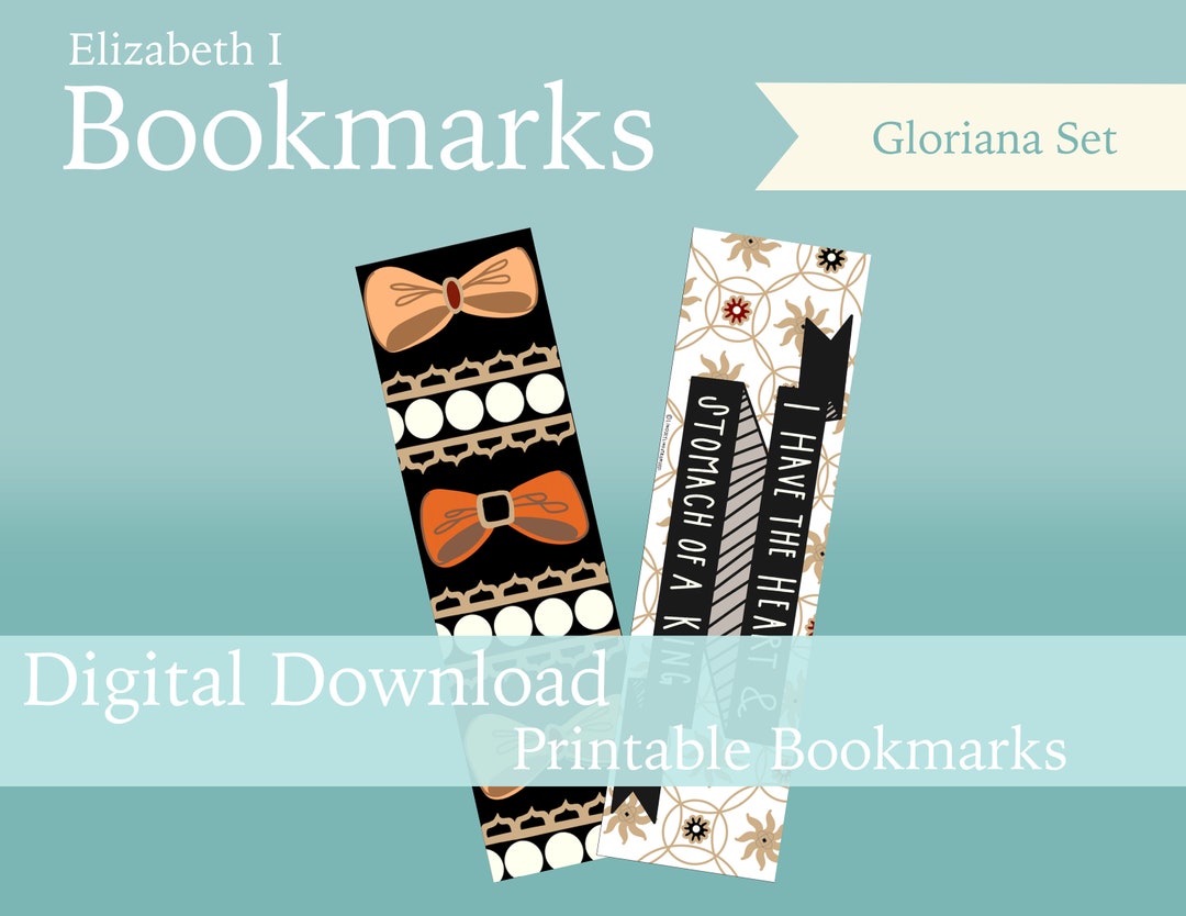 Queen Elizabeth I Bookmarks Gloriana Set Digital Download - Etsy