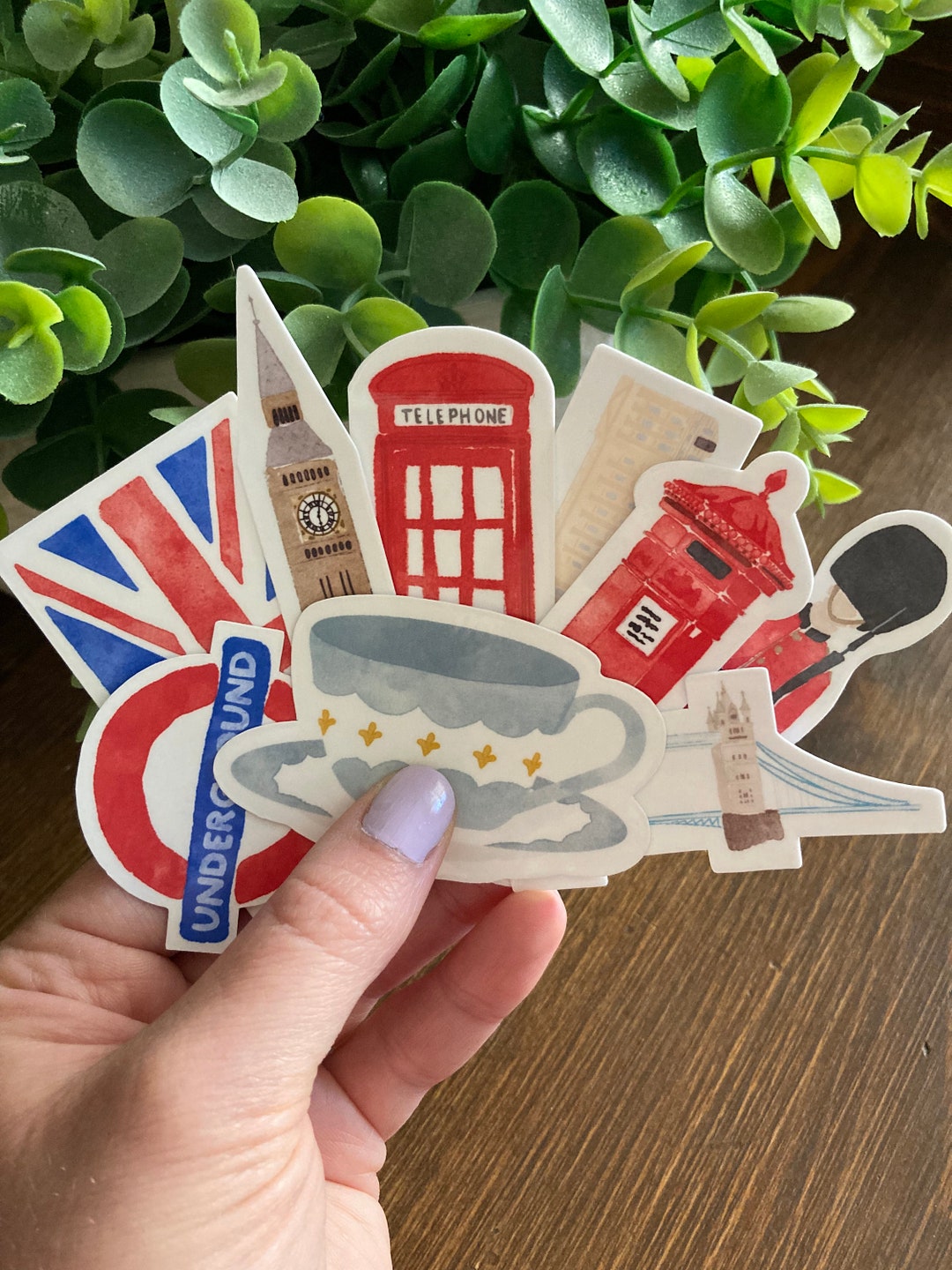 London Dreamin' Sticker Pack Pack of 10 London Themed Stickers - Etsy