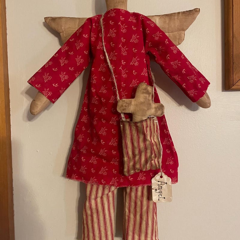 Primitive Angel Doll - Etsy