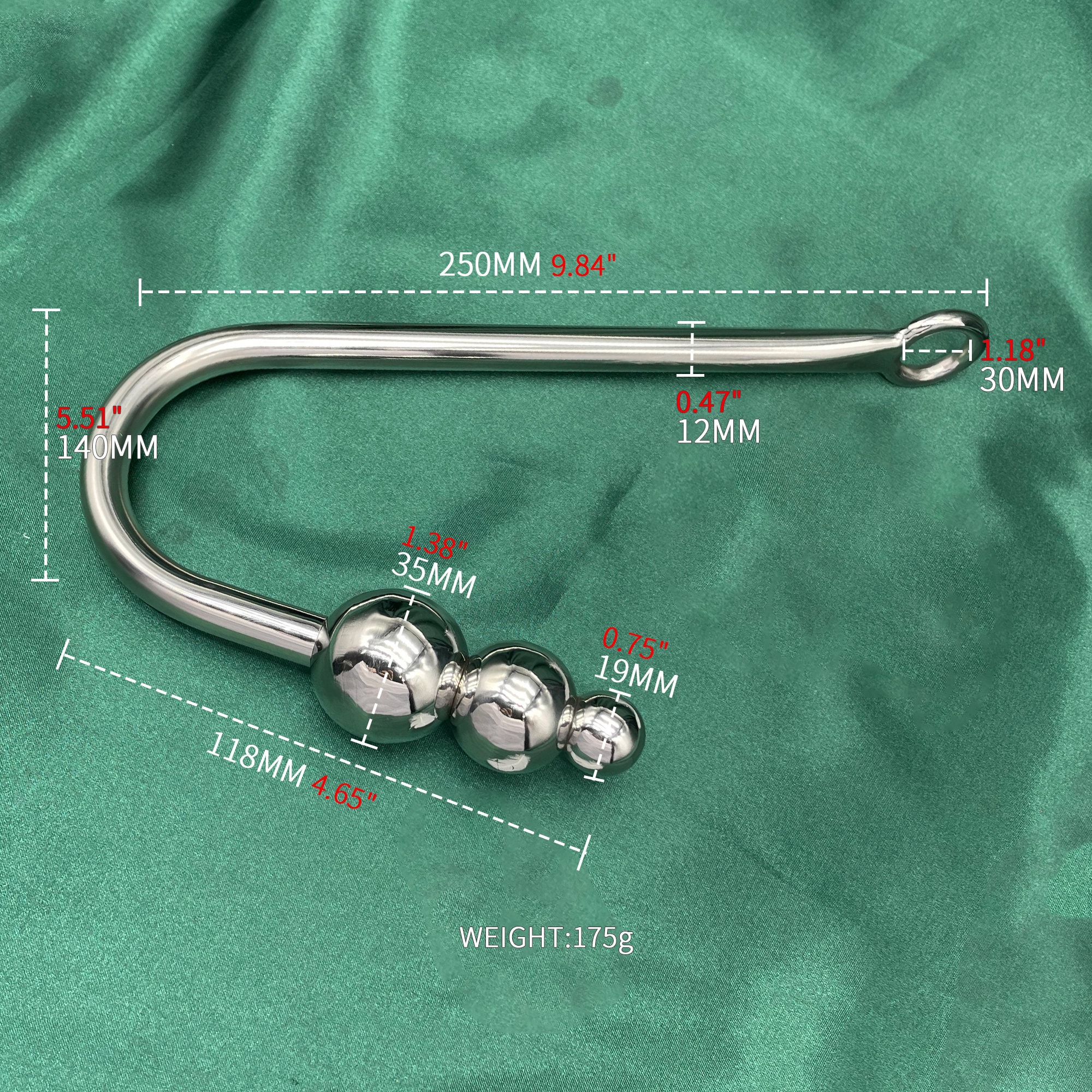 BDSM Anal Hook 3 Ball Rope Play Stainless Steel , Cunt Hook , Bondage , Mature - Etsy
