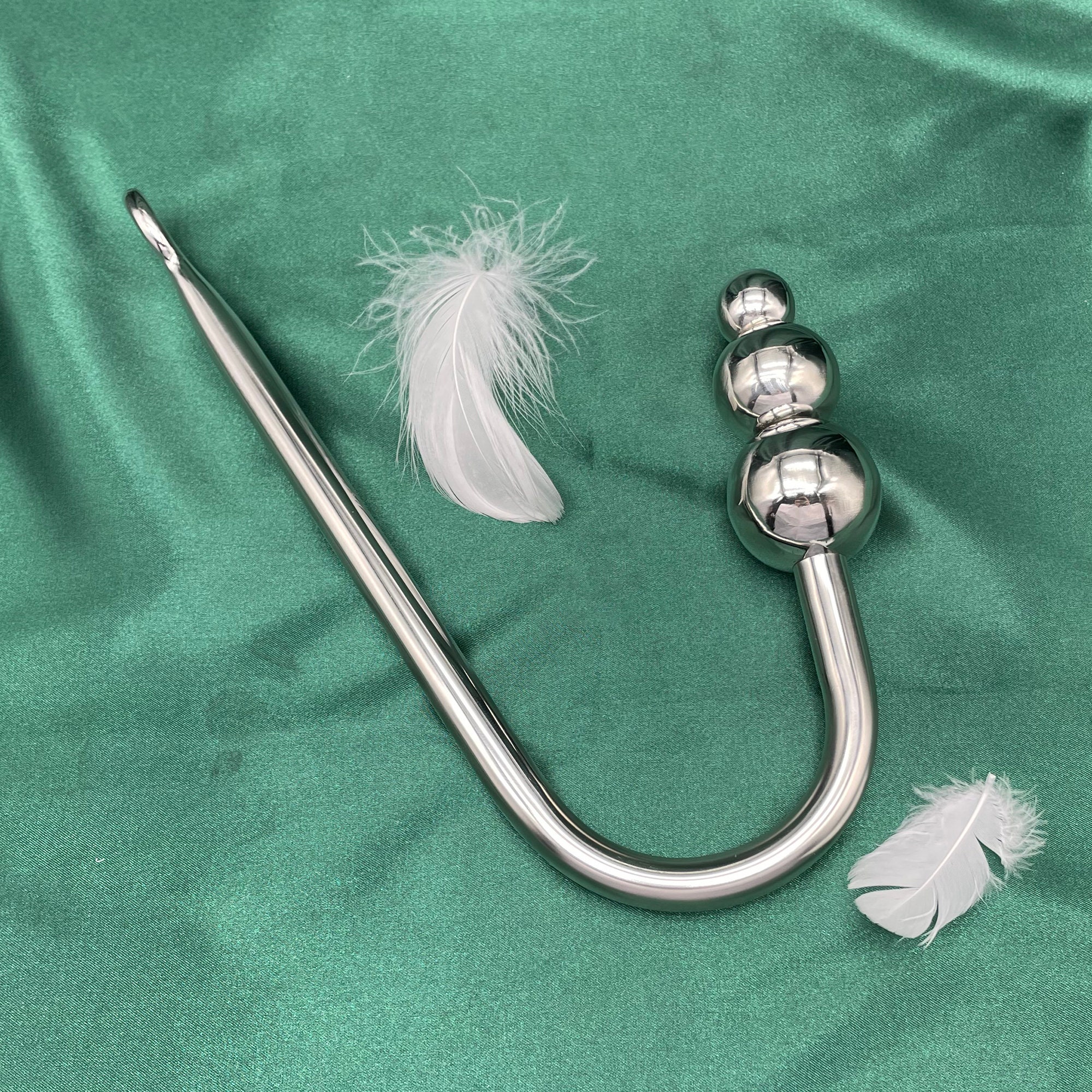 BDSM Anal Hook 3 Ball Rope Play Stainless Steel , Cunt Hook , Bondage ...