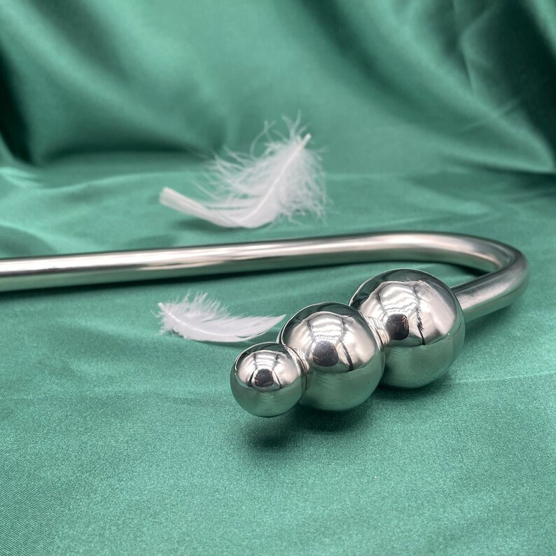 BDSM Anal Hook 3 Ball Rope Play Stainless Steel , Cunt Hook , Bondage ...