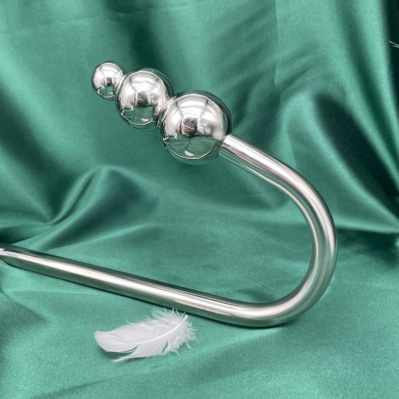 BDSM Anal Hook 3 Ball Rope Play Stainless Steel , Cunt Hook , Bondage ...