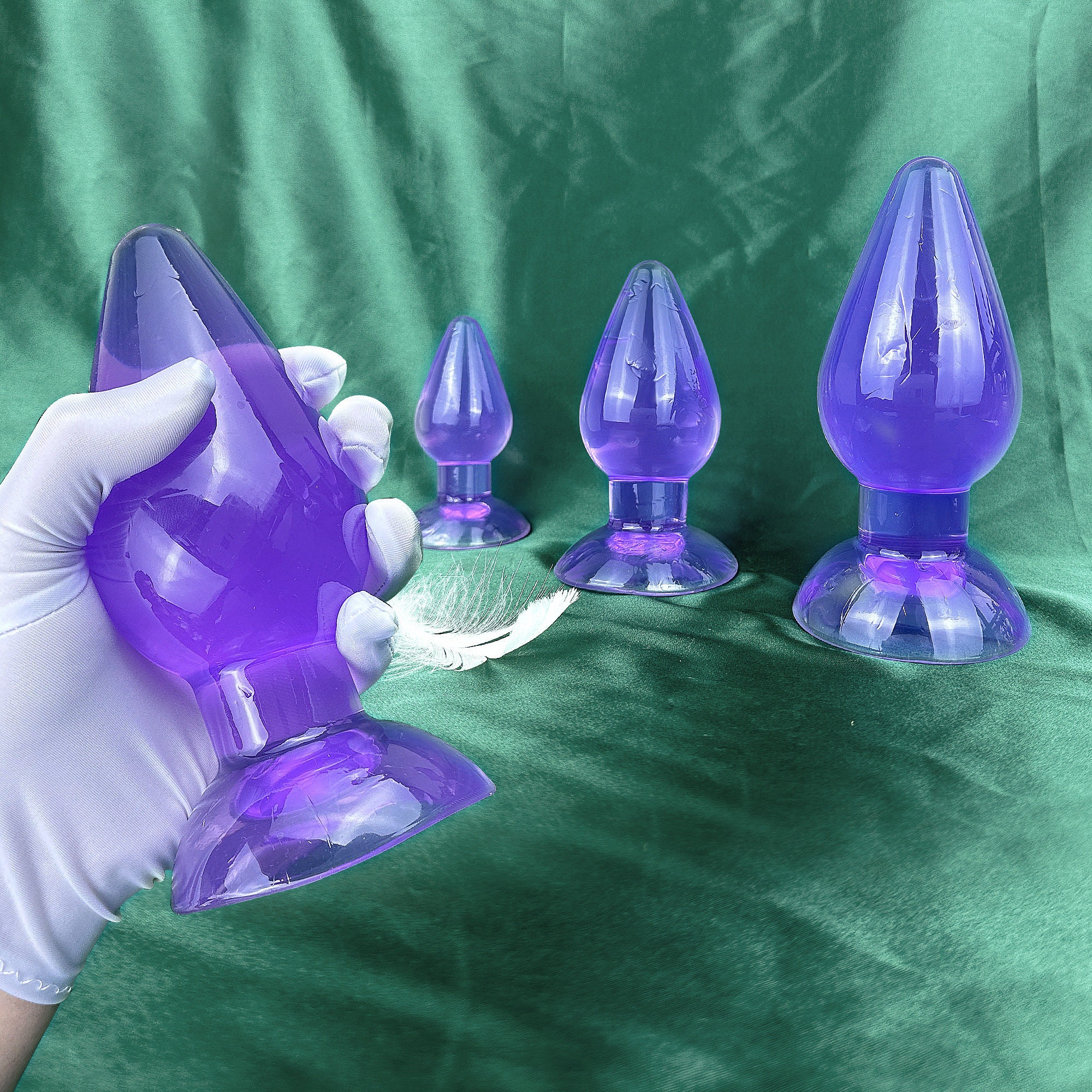 Large Huge Jelly Anal Butt Plug With Strong Suction Cup Huge Etsy