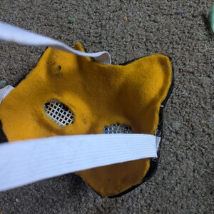 Therian Mask- Scarred Tuxedo Cat - Etsy UK