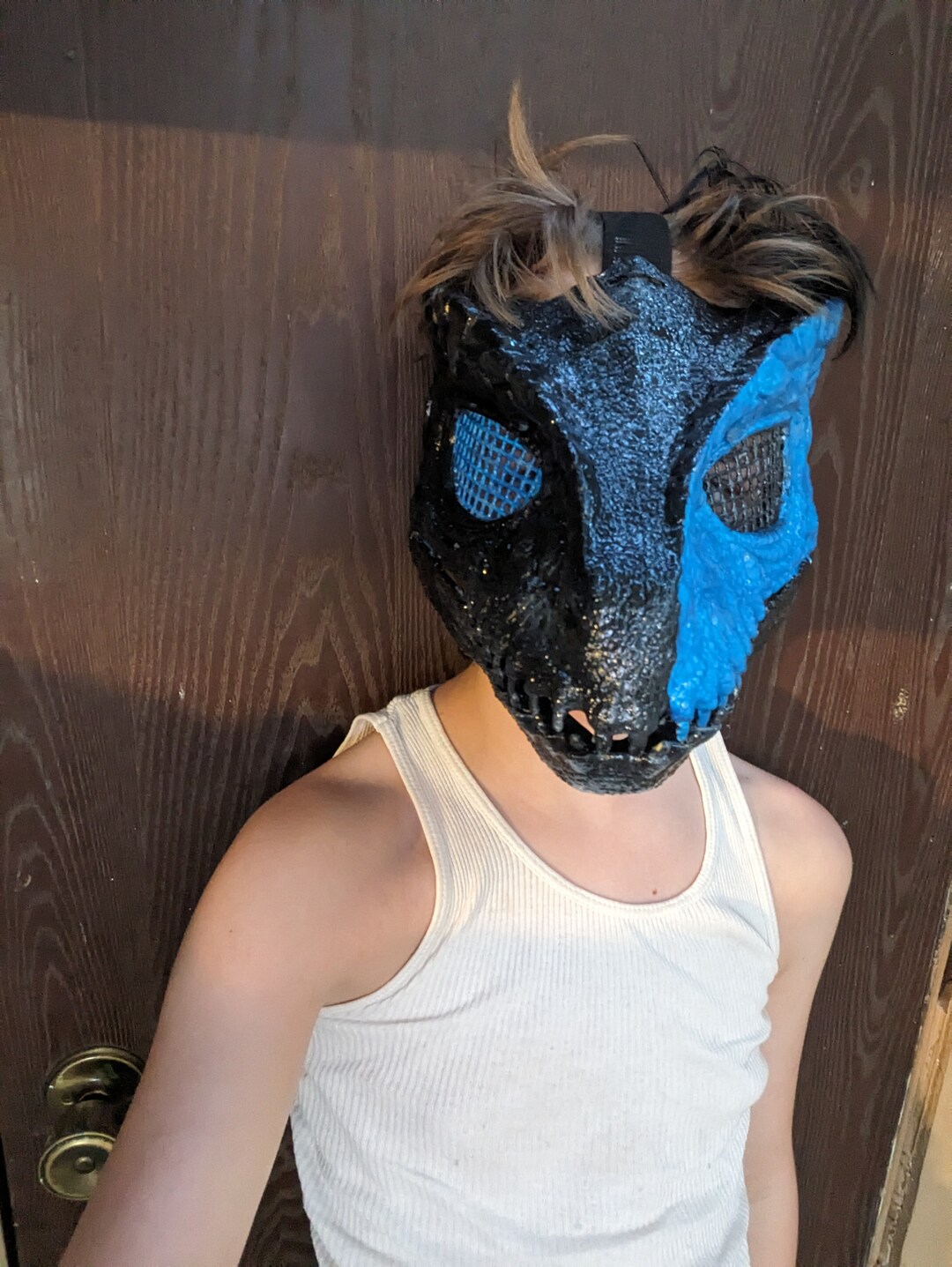 Electro Painted Dino Mask - Etsy