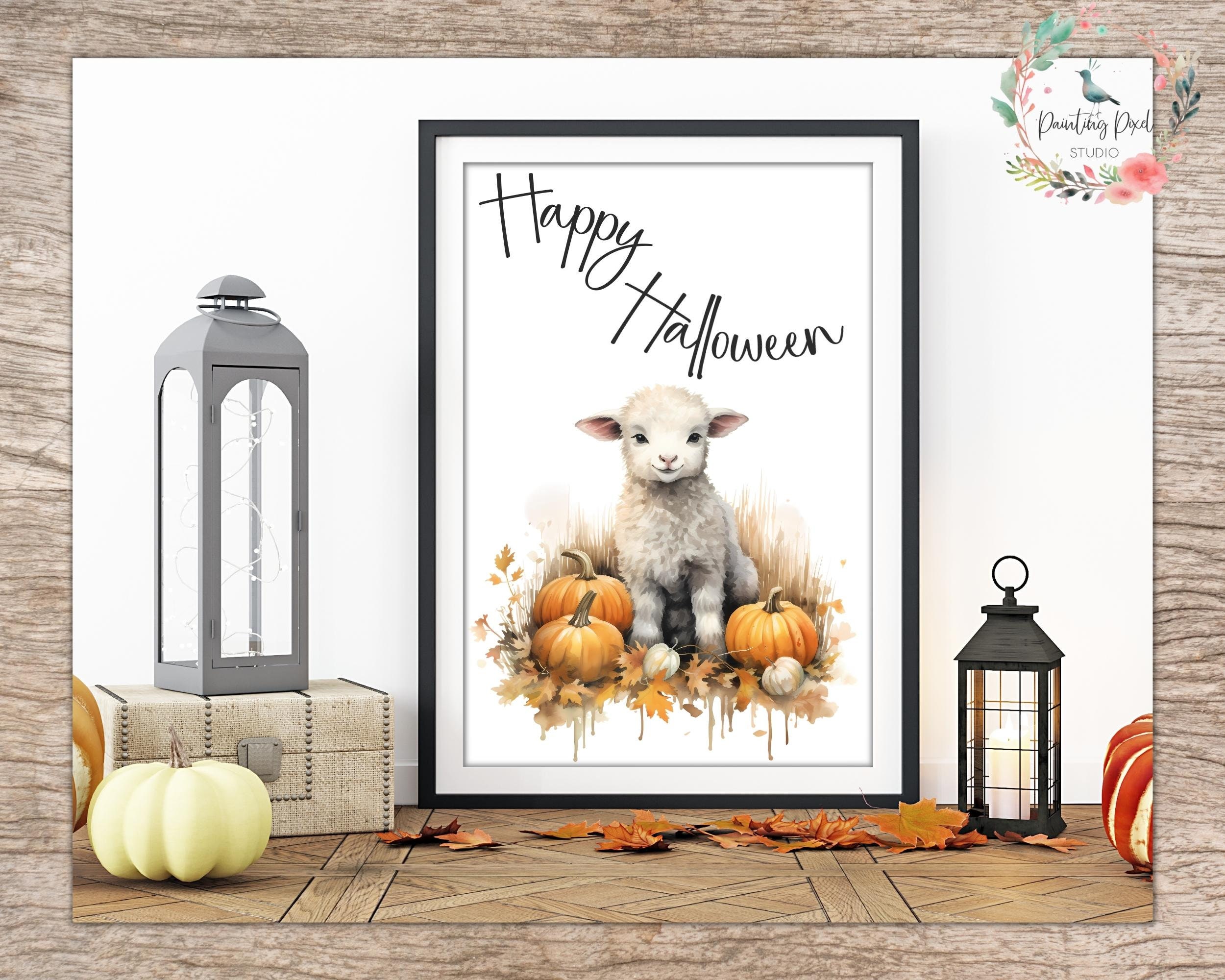 Farm Animals Halloween Clipart, Farm Clipart Set, Cottagecore Theme ...