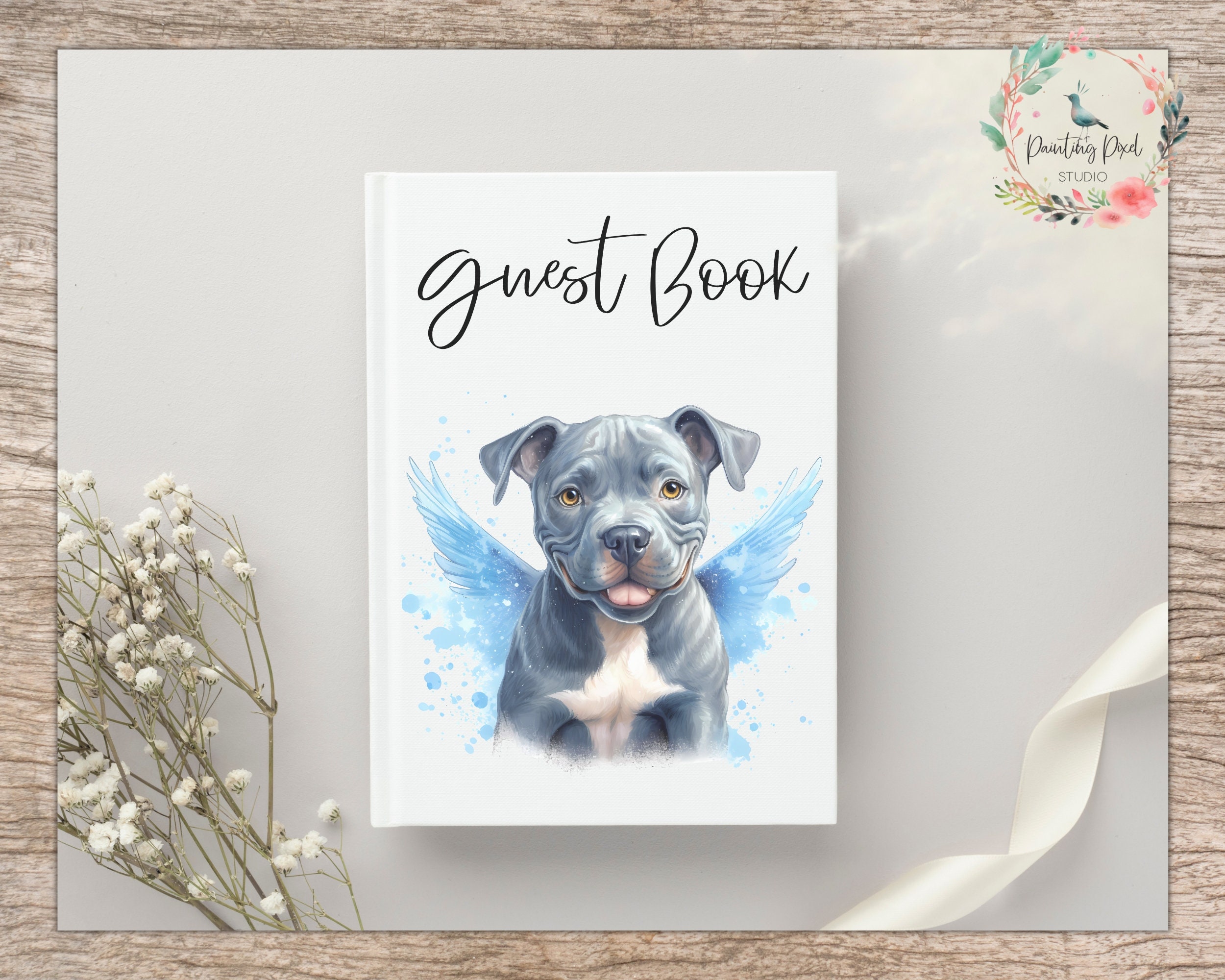 Angel Dogs Bundle, Watercolor Clipart PNG, Dog Cliparts, Kids Nursery ...