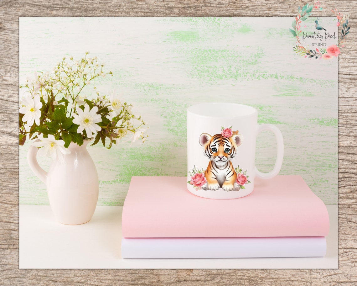 Cute Tiger Bundle Watercolor Clipart Tiger Baby Clipart - Etsy